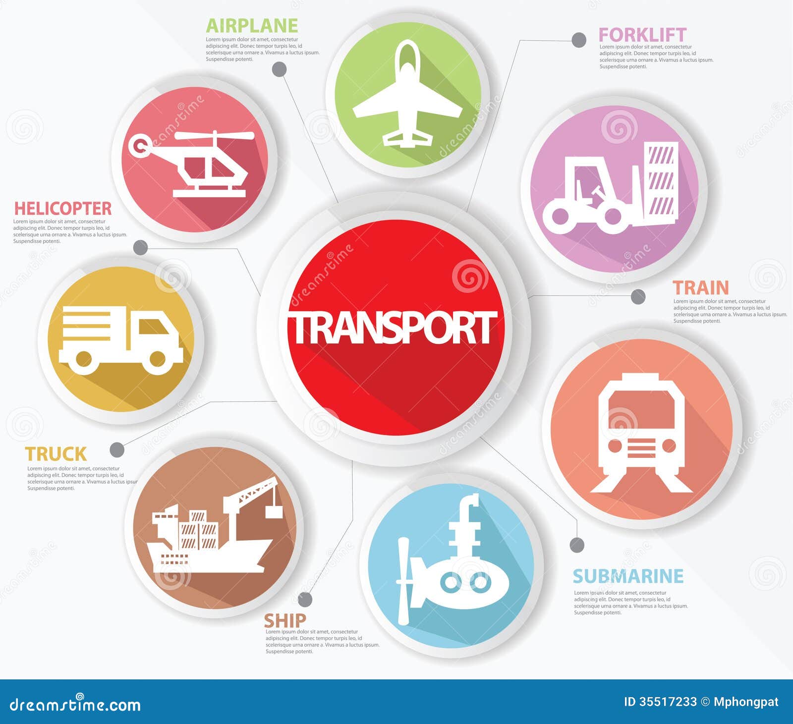 Transport and Logistics Concept,Colorful Version Stock Vector ...