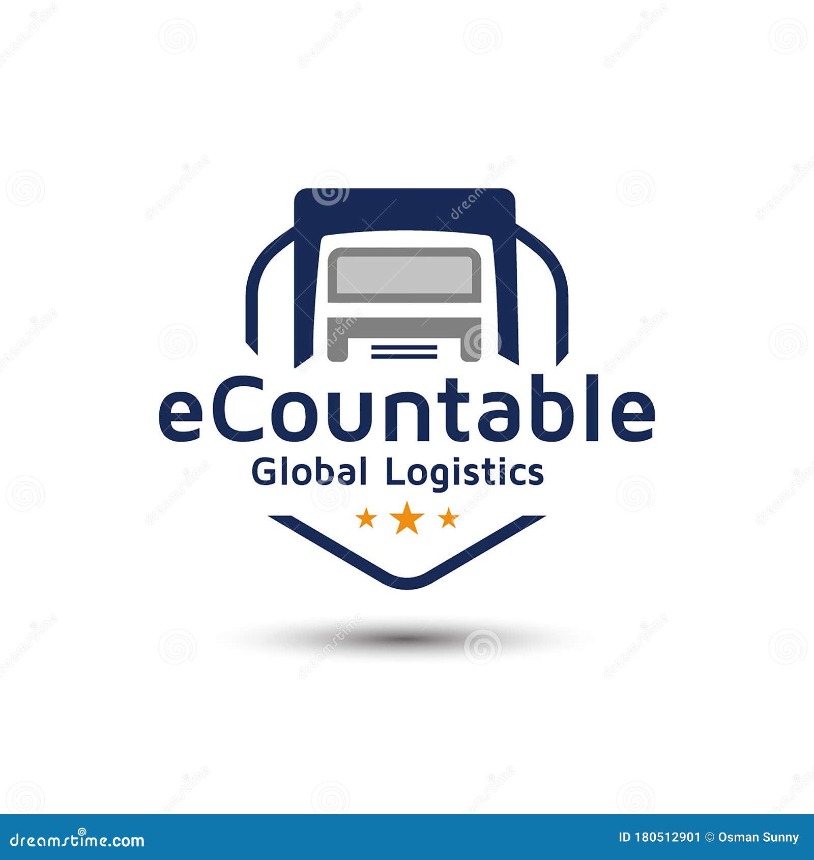 Transport Logistics Logo Vector Design Stock Vector - Illustration of ...