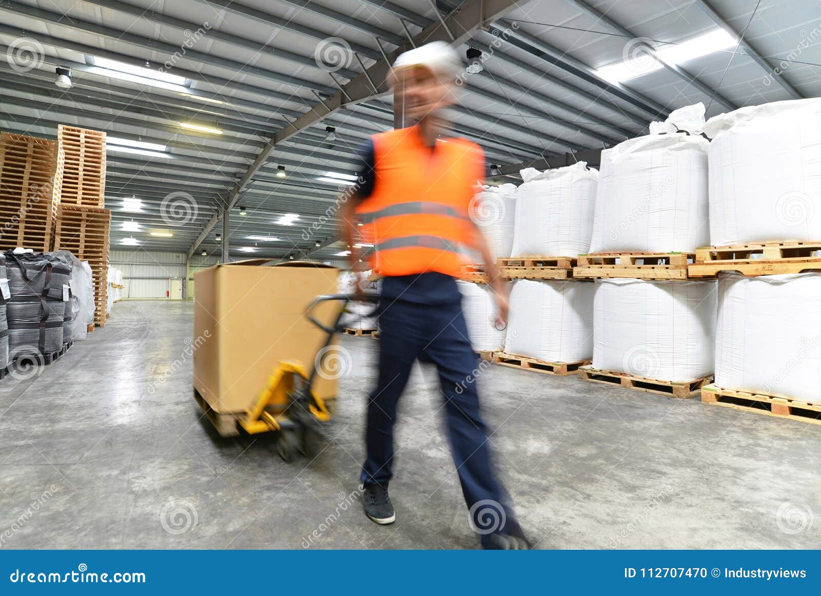 Transport and Logistics in a Warehouse of a Forwarding Agent - W Stock ...