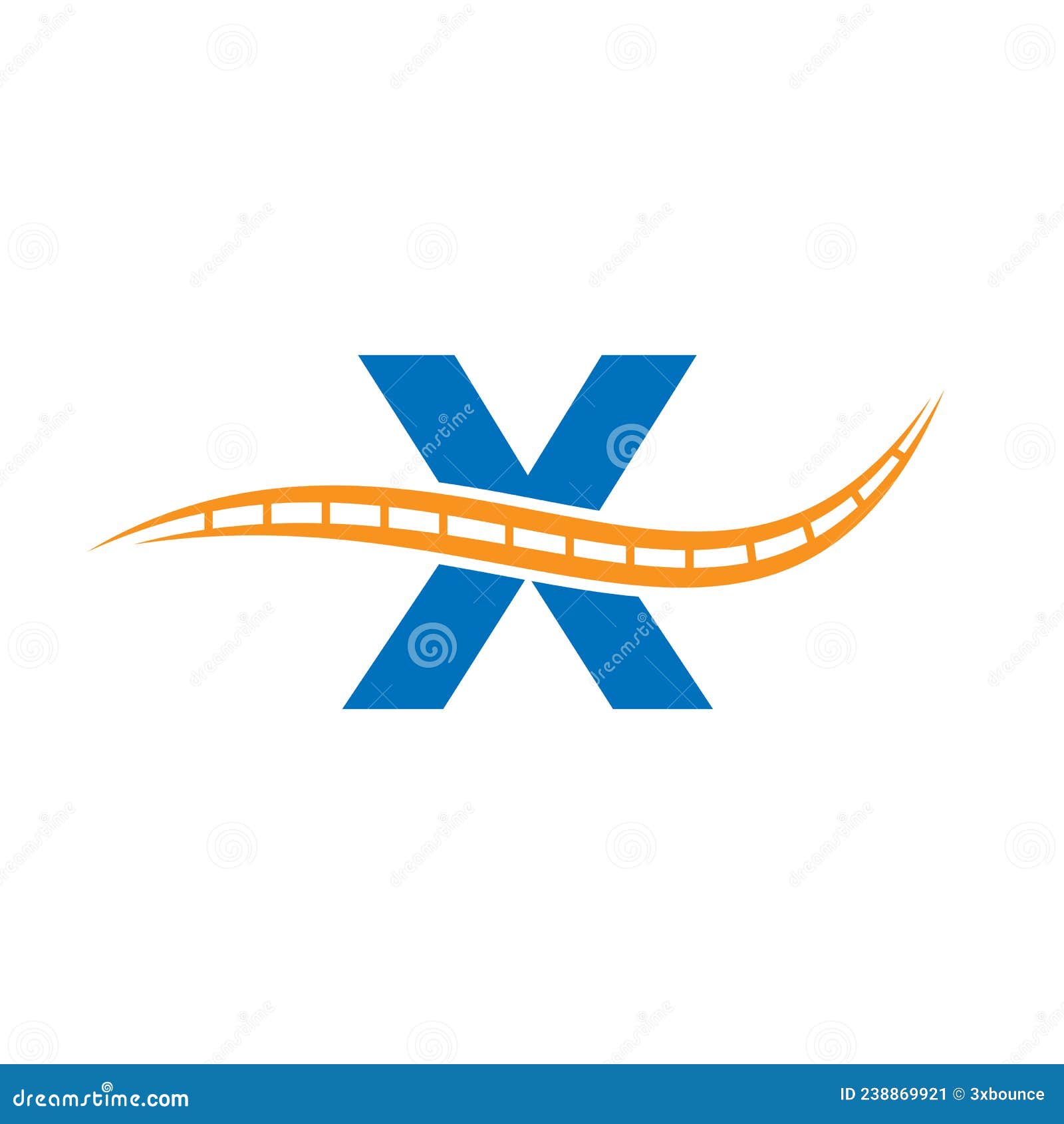 Transport Logo with X Letter Concept. X Letter Road Logo Design ...