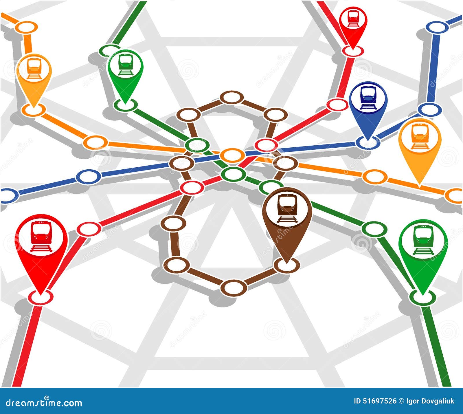Transport Network Monitoring System Stock Vector - Illustration of ...