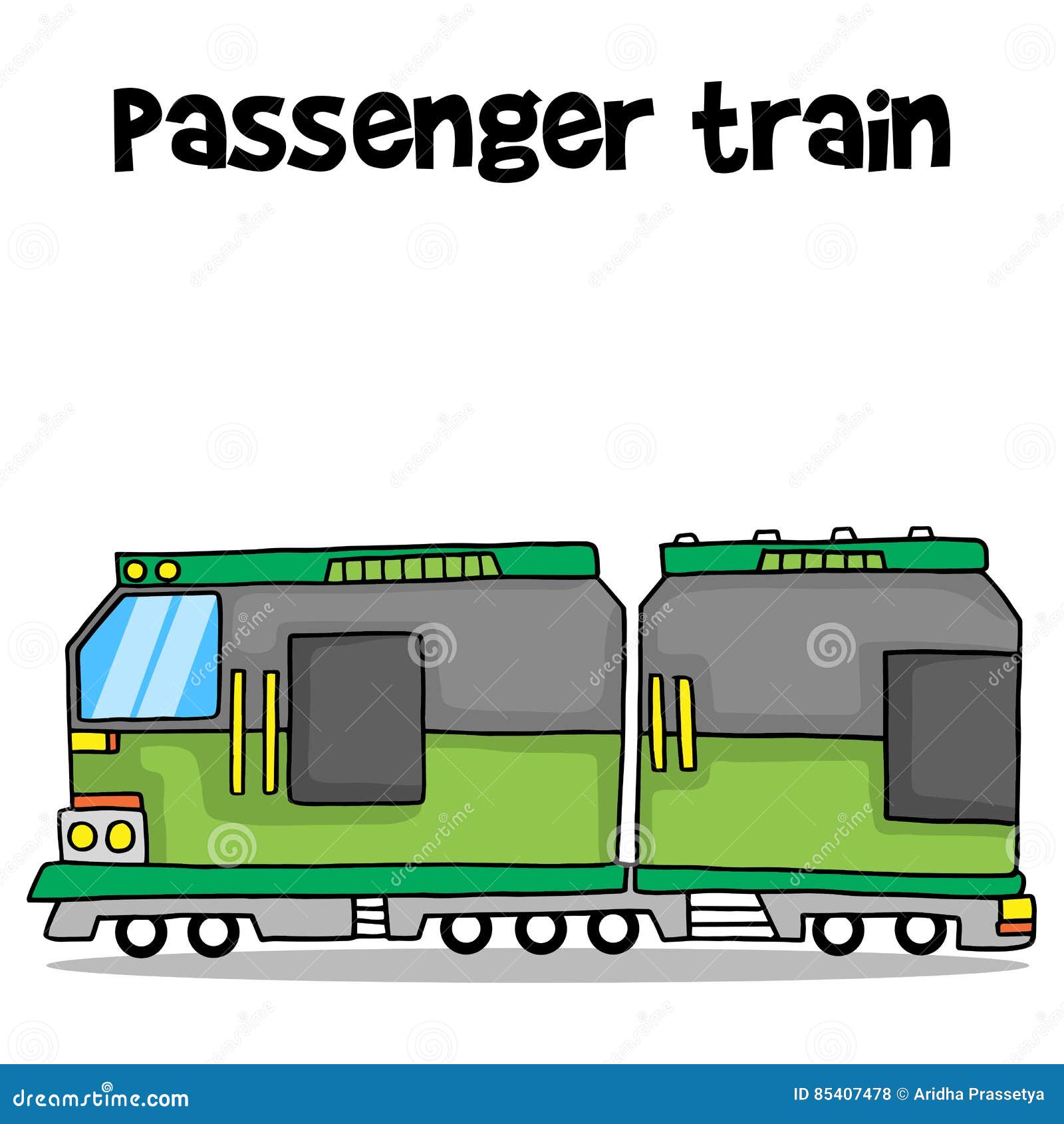 Transport of Passenger Train Vector Art Stock Vector - Illustration of ...