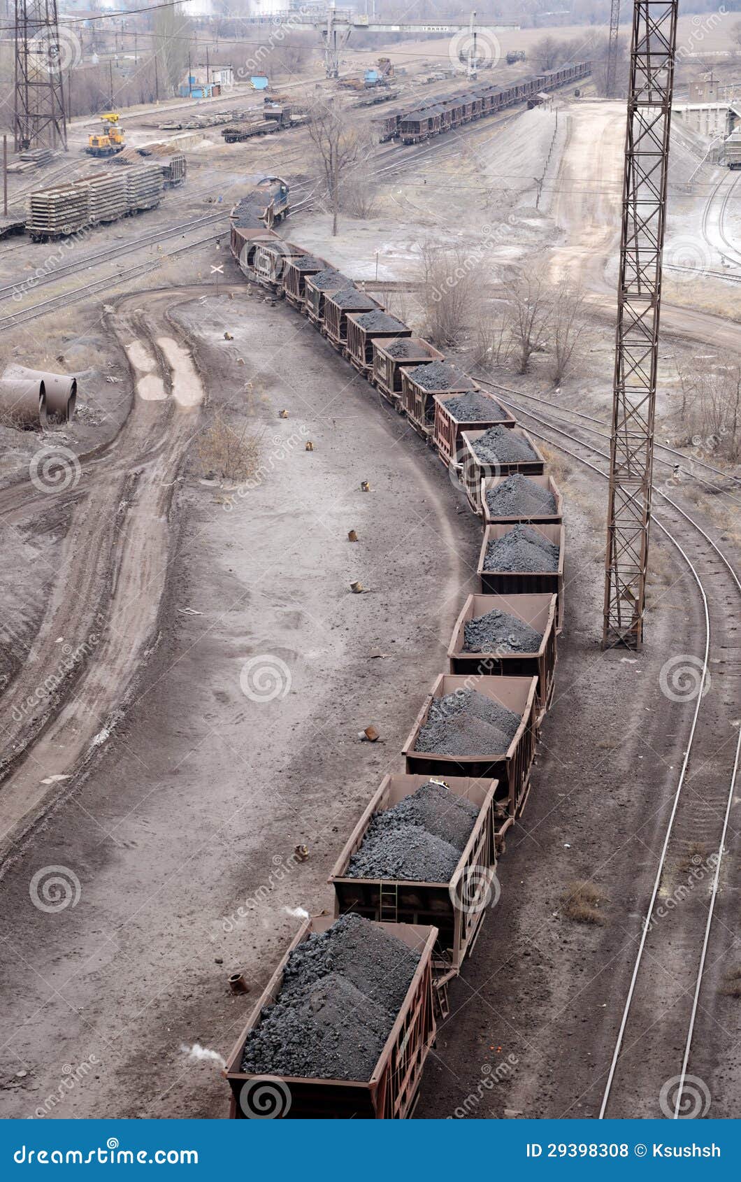 Transport of Raw Materials for the Production of Hot Iron Stock Photo ...