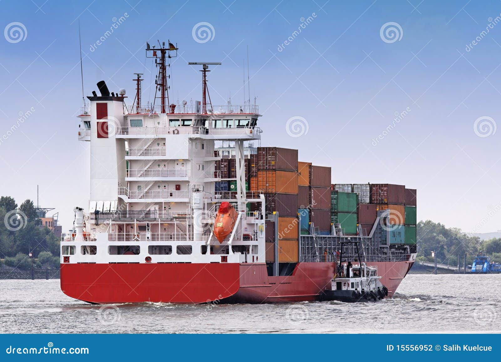 Transport Ship stock photo. Image of cargo, international - 15556952