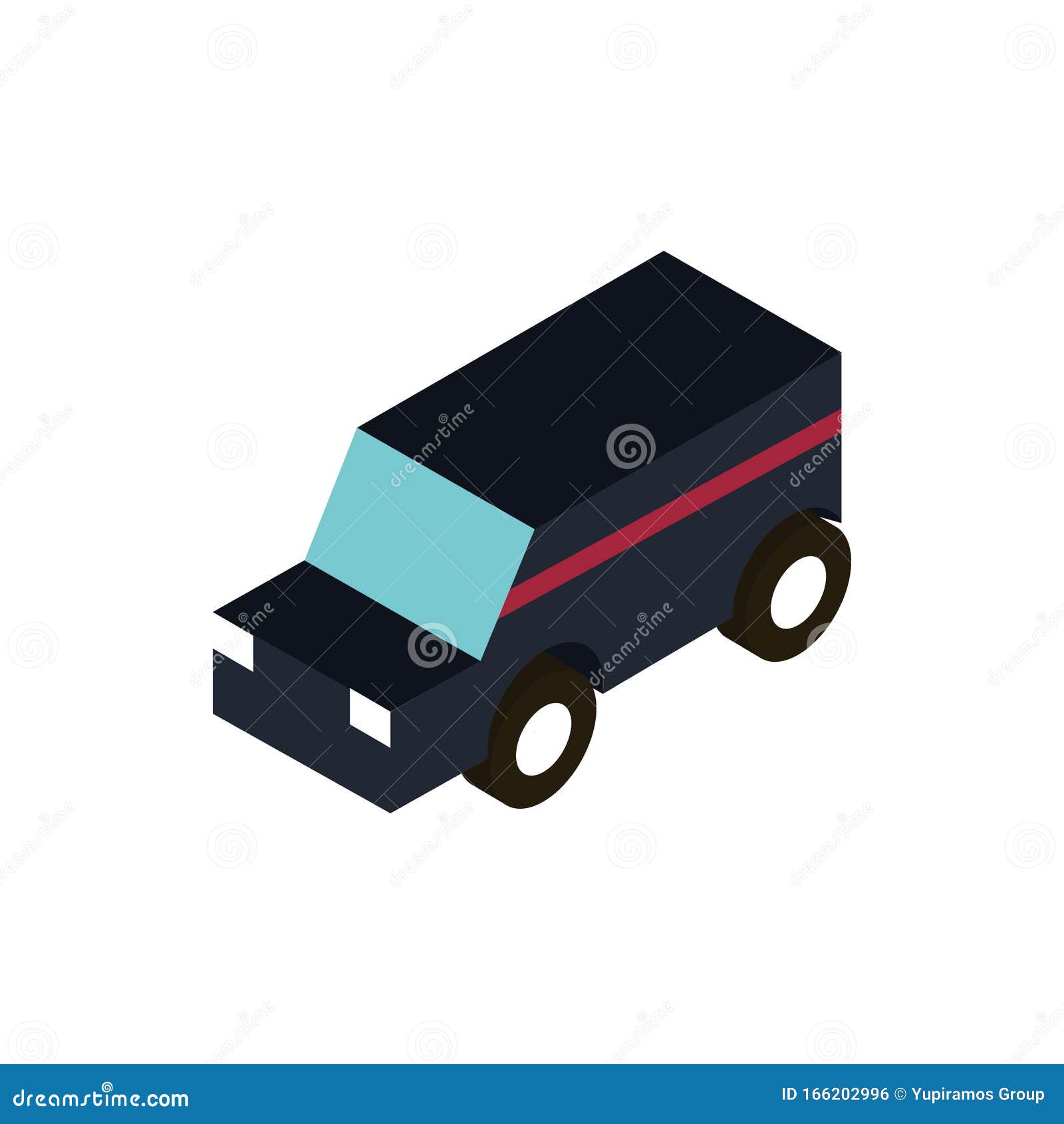 Transport Suv Utility Vehicle Isometric Icon Stock Vector ...