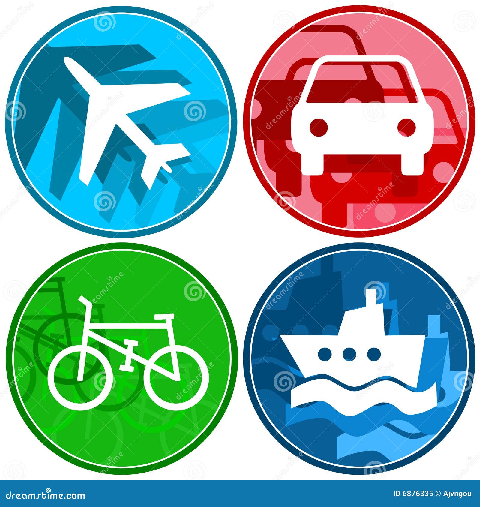 Transport symbols stock illustration. Illustration of marks - 6876335