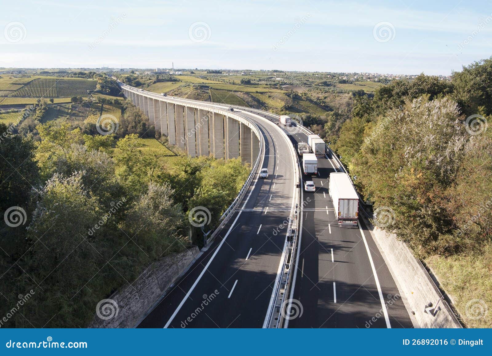 Transport Traffic on the Bridge Stock Photo - Image of outdoor, freeway ...