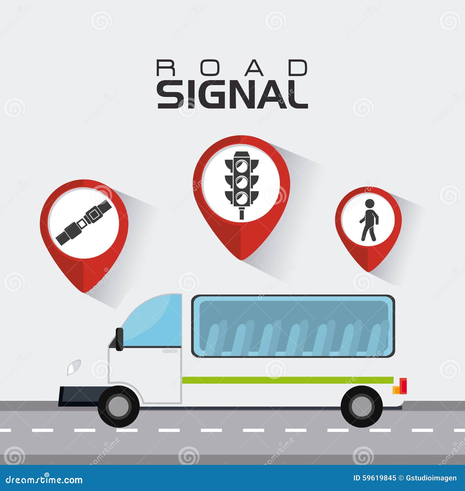 Transport, Traffic and Vehicles Design Stock Vector - Illustration of ...