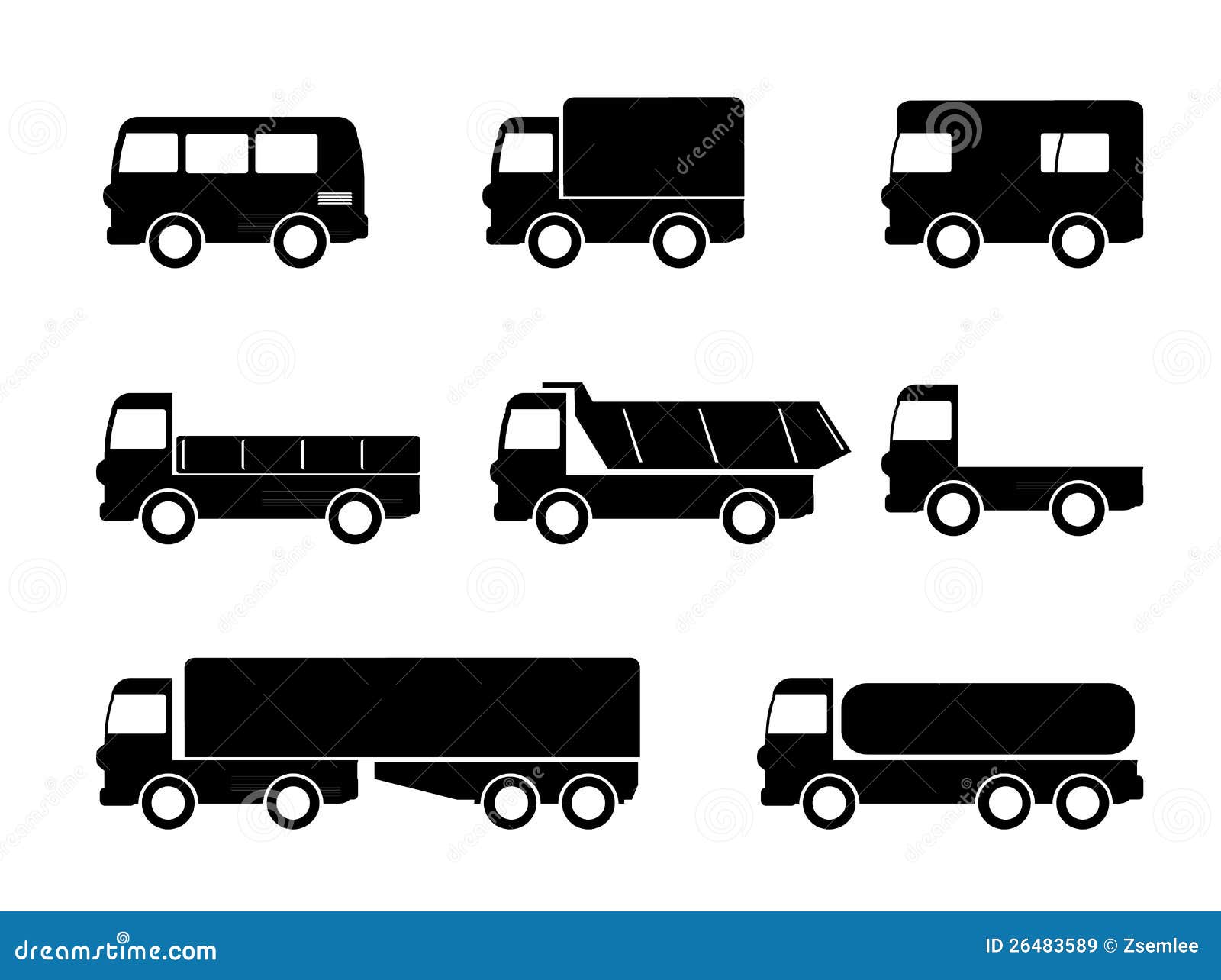 Transport Truck With Vagon And Pictograms Download Boxes Vector ...