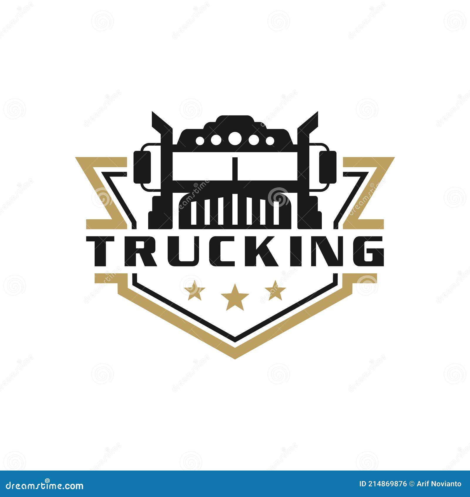 Transport Truck Shield Logo Stock Vector - Illustration of automobile ...