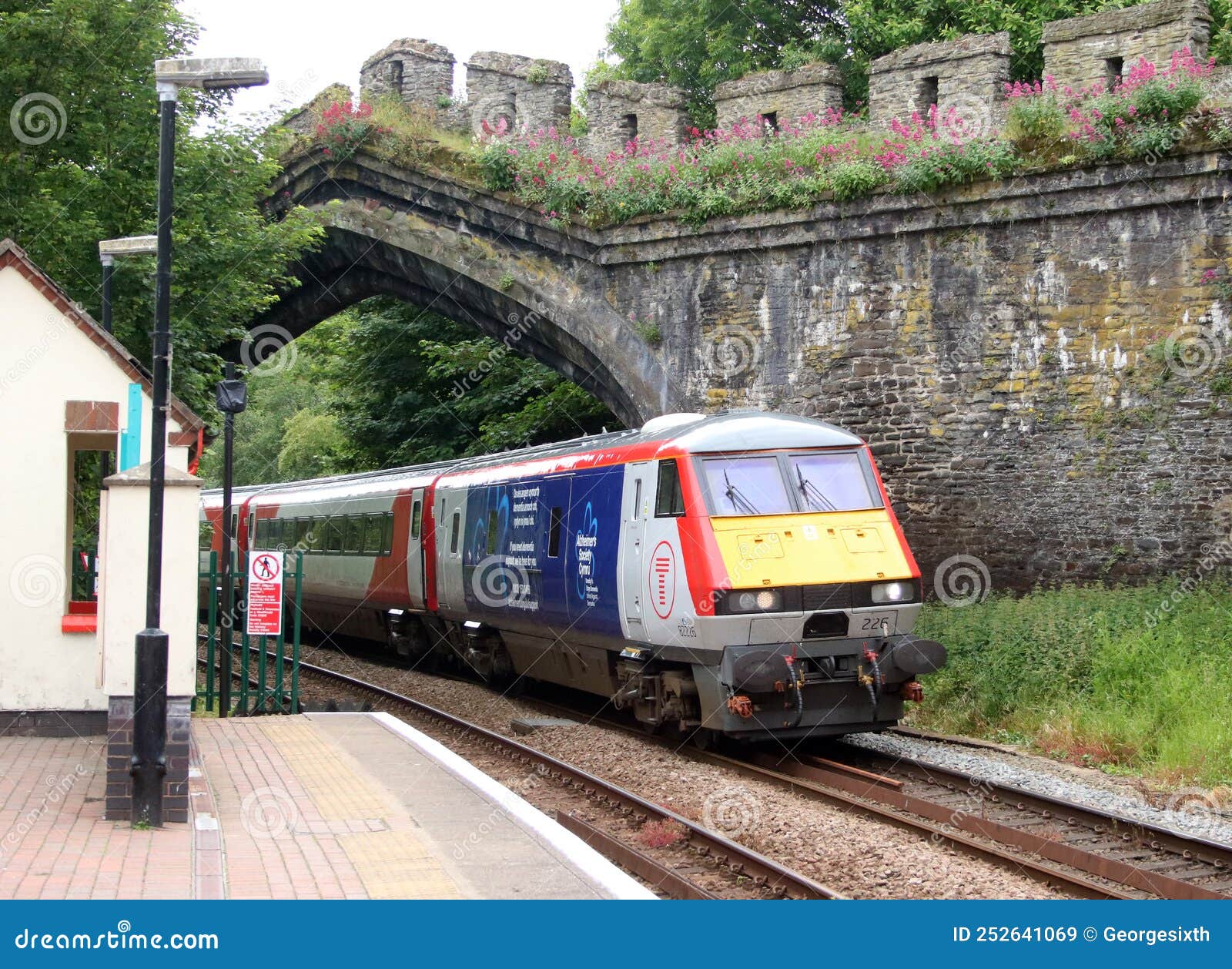 Transport for Wales Train, Conwy Station, Walls Editorial Stock Image ...