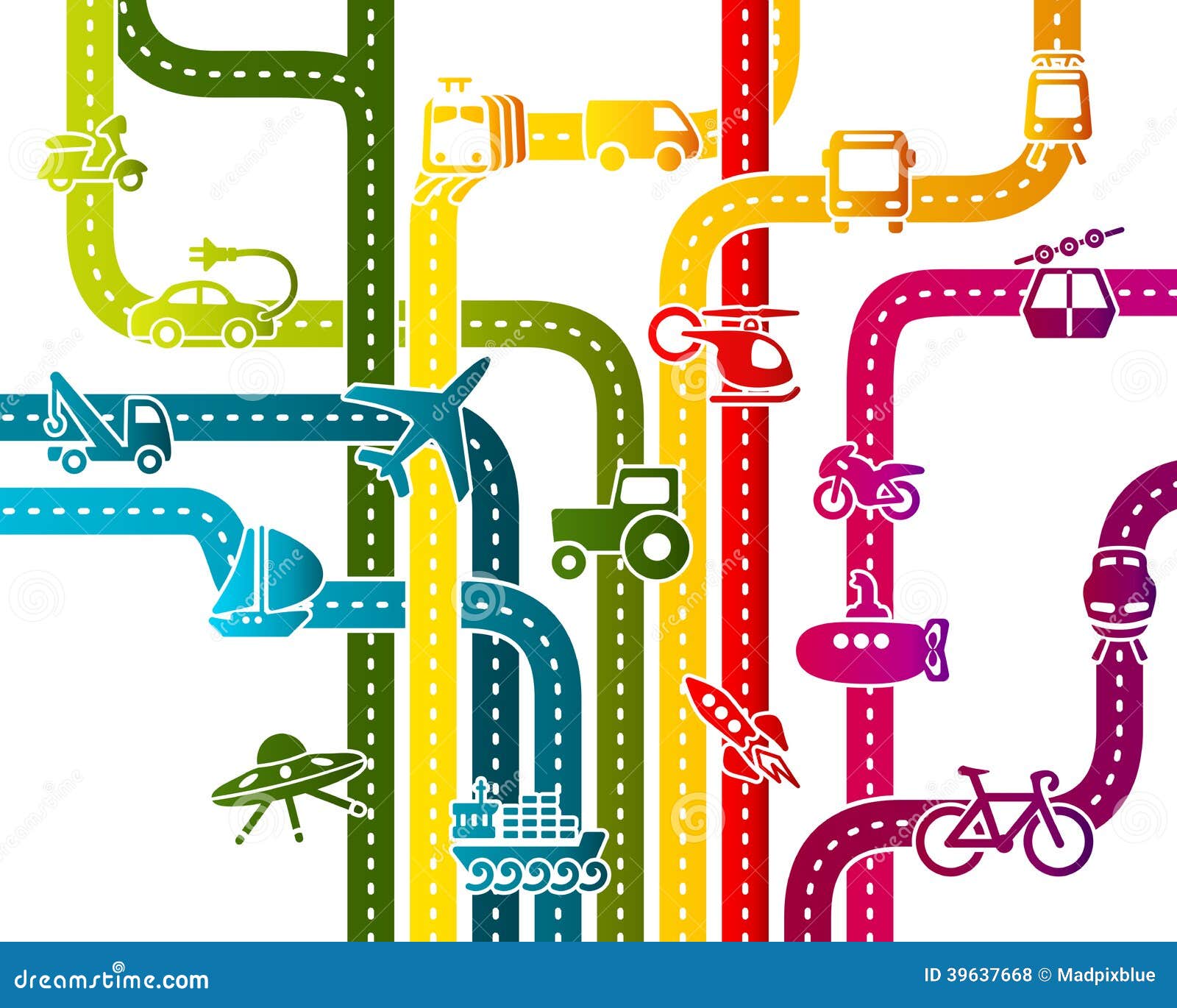 Transportation stock vector. Illustration of infrastructure - 39637668