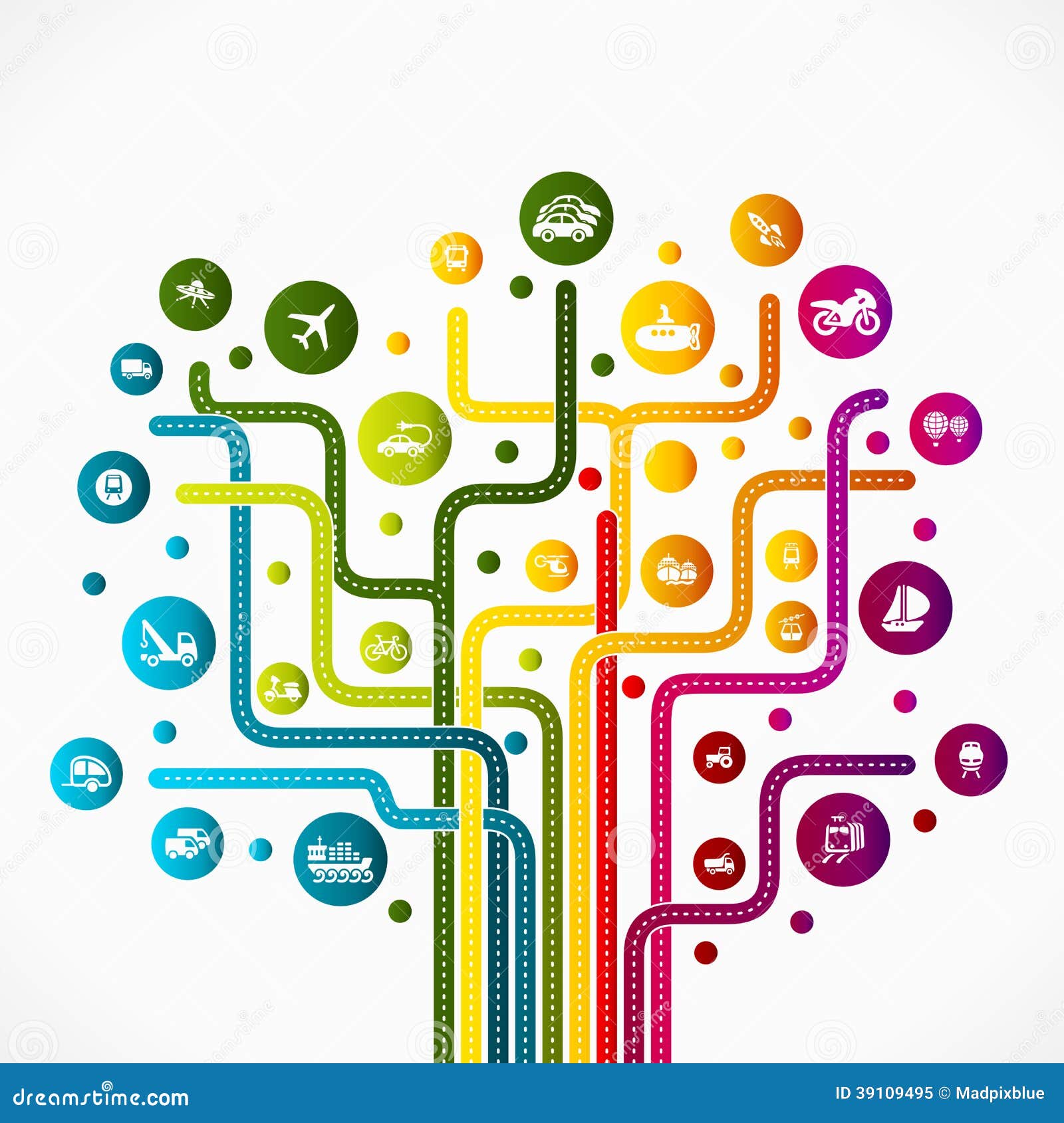 Transportation stock vector. Illustration of rocket, cargo - 39109495