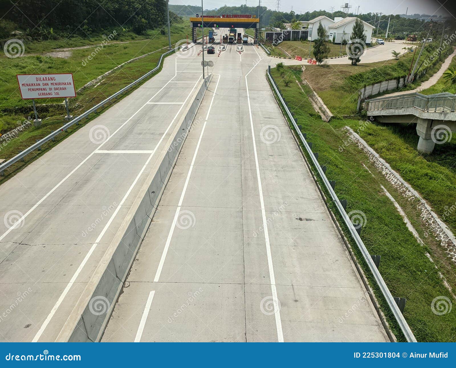 Transportation Activities at the Trans Java Toll Stock Photo - Image of ...