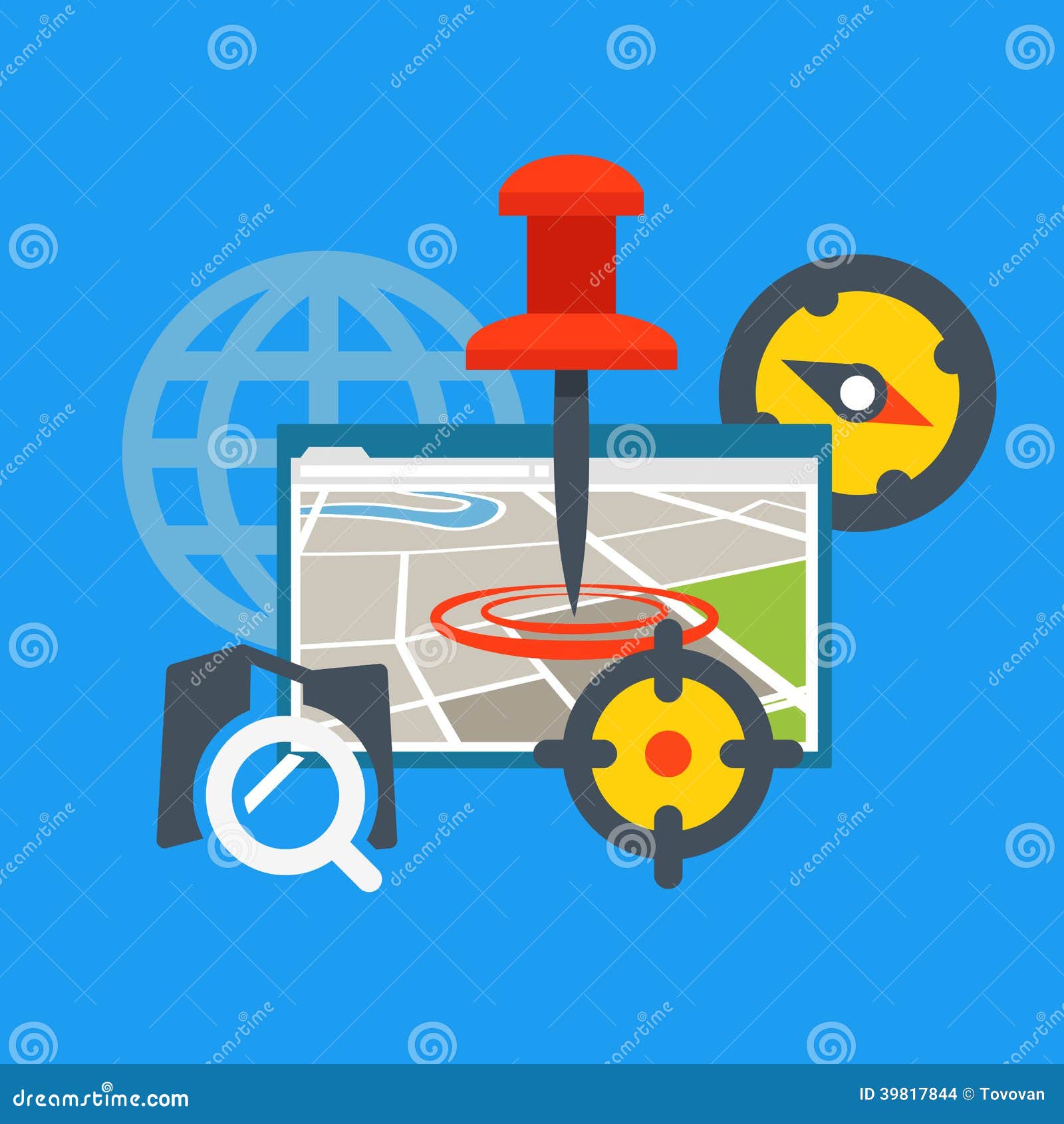 Transportation Application Concept Stock Vector - Illustration of sign ...