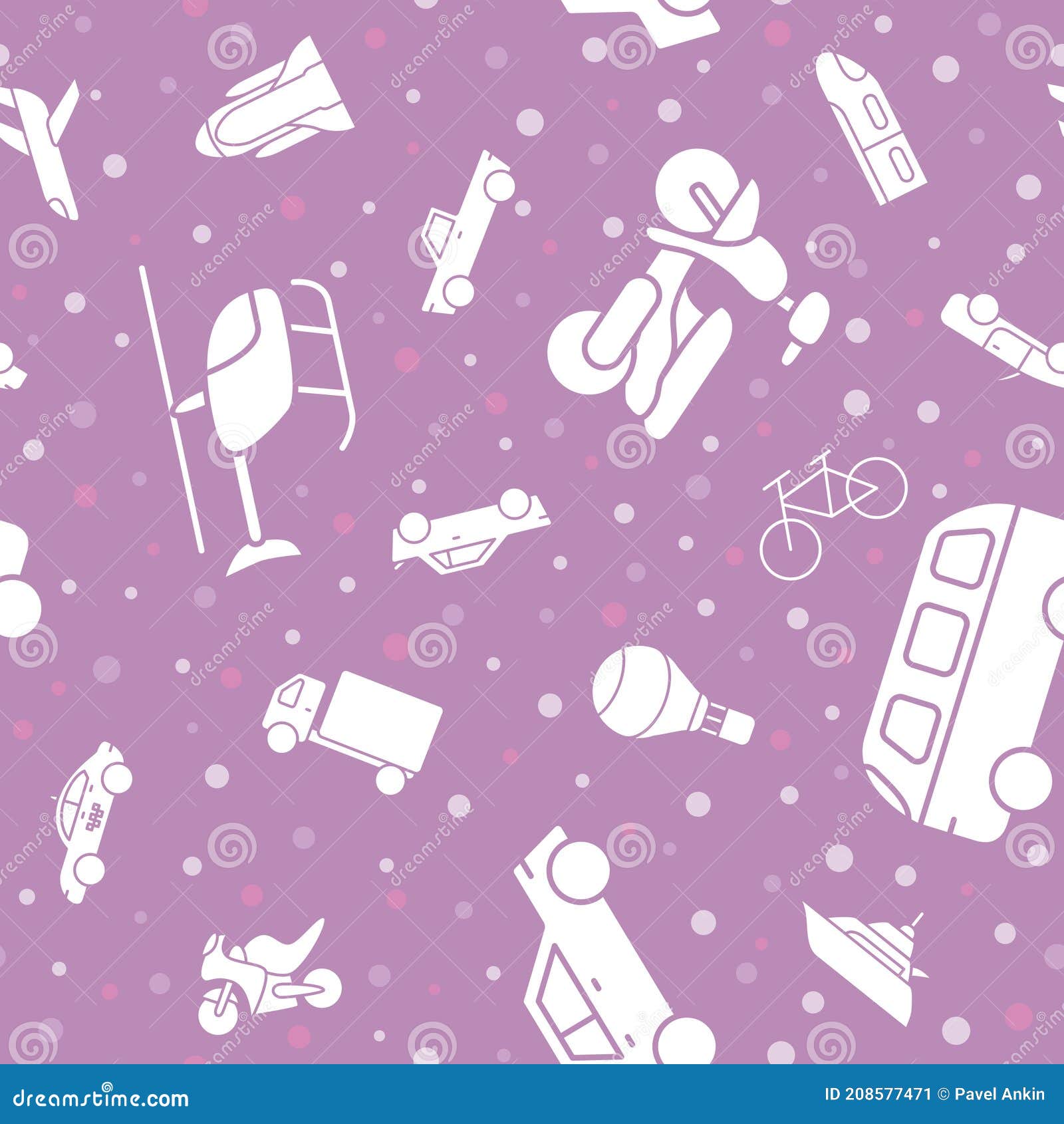 Transportation Background 02-09 Stock Vector - Illustration of bicycle ...