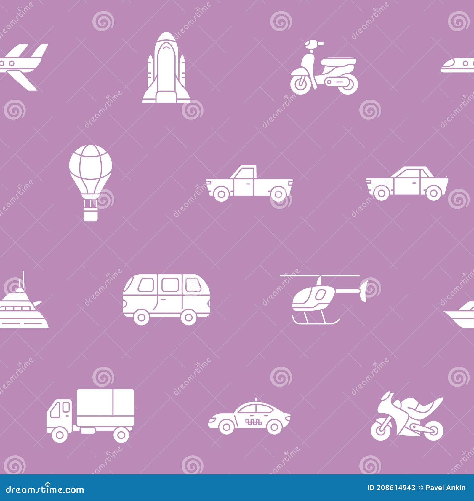 Transportation Background 01-08 Stock Vector - Illustration of bike ...