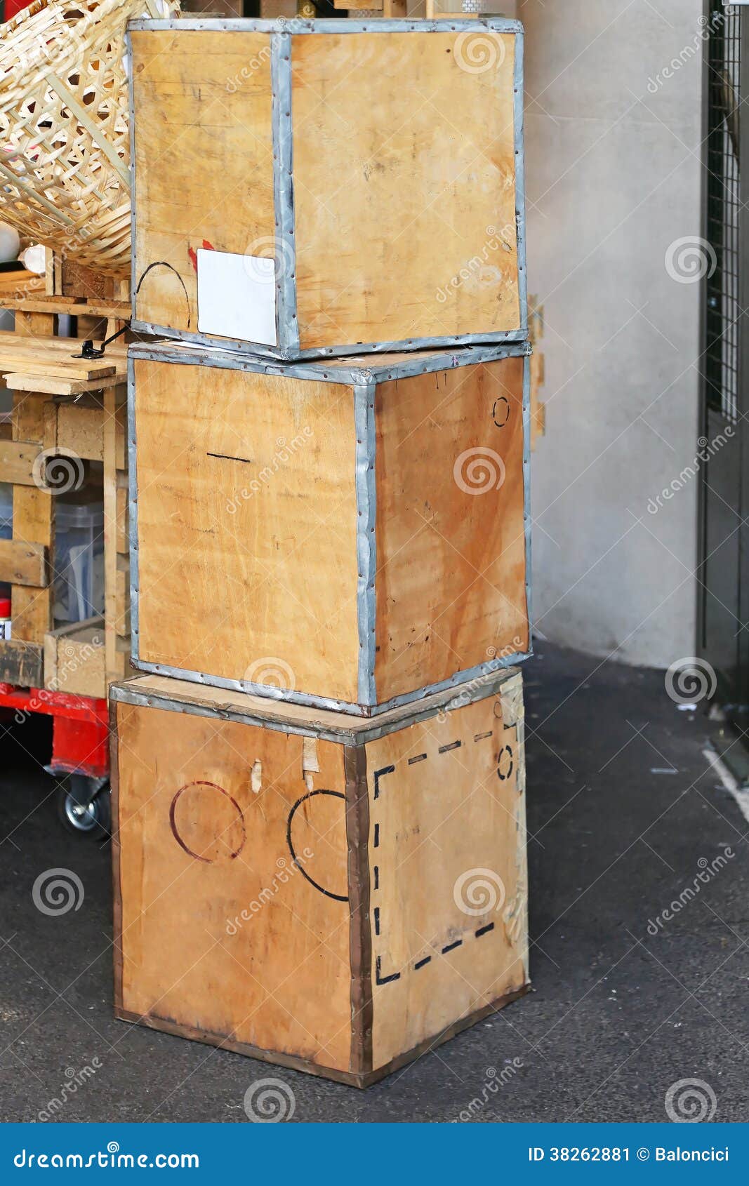Transportation boxes stock image. Image of commercial - 38262881
