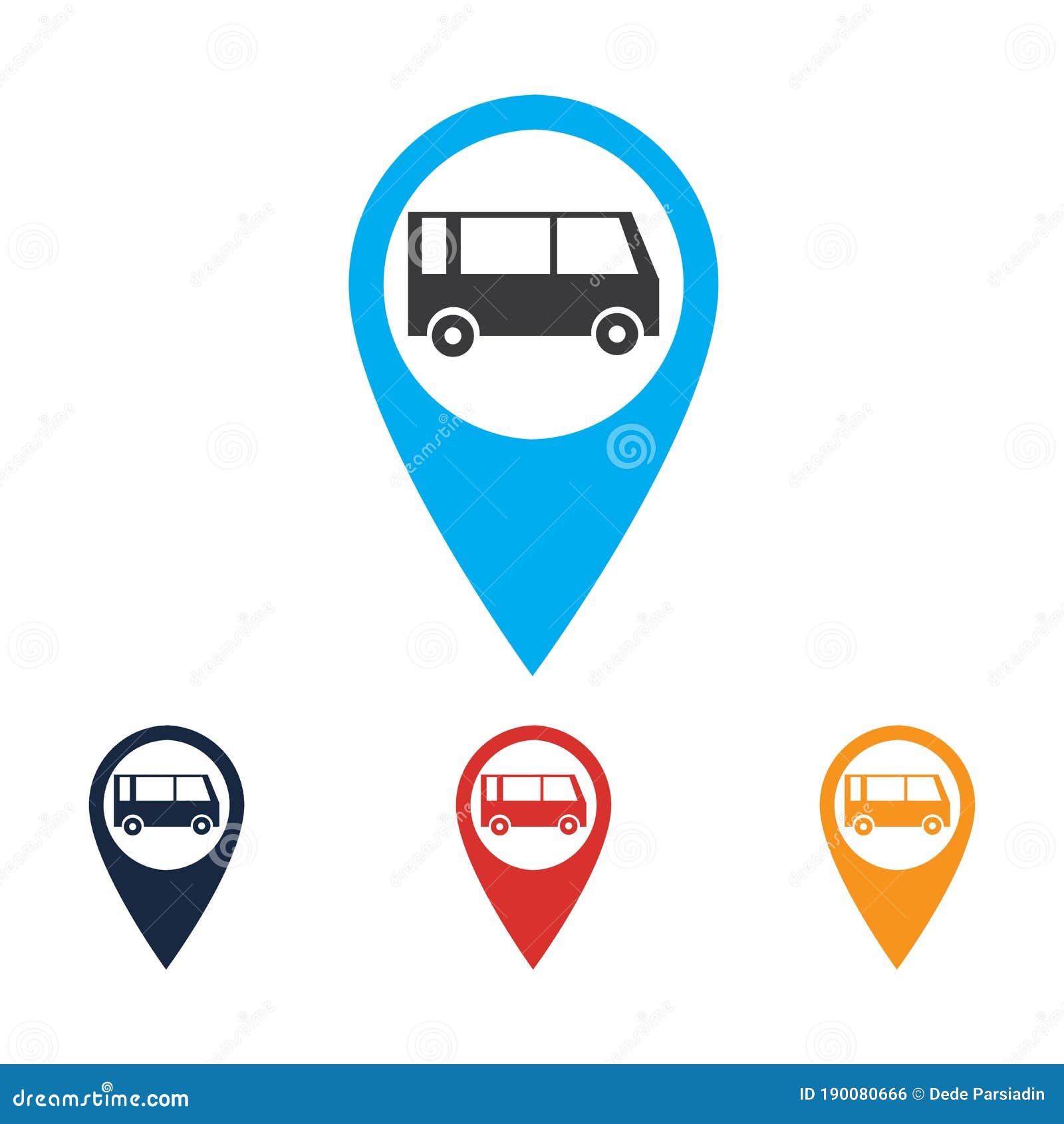 Transportation Button in Map Stock Vector - Illustration of search ...