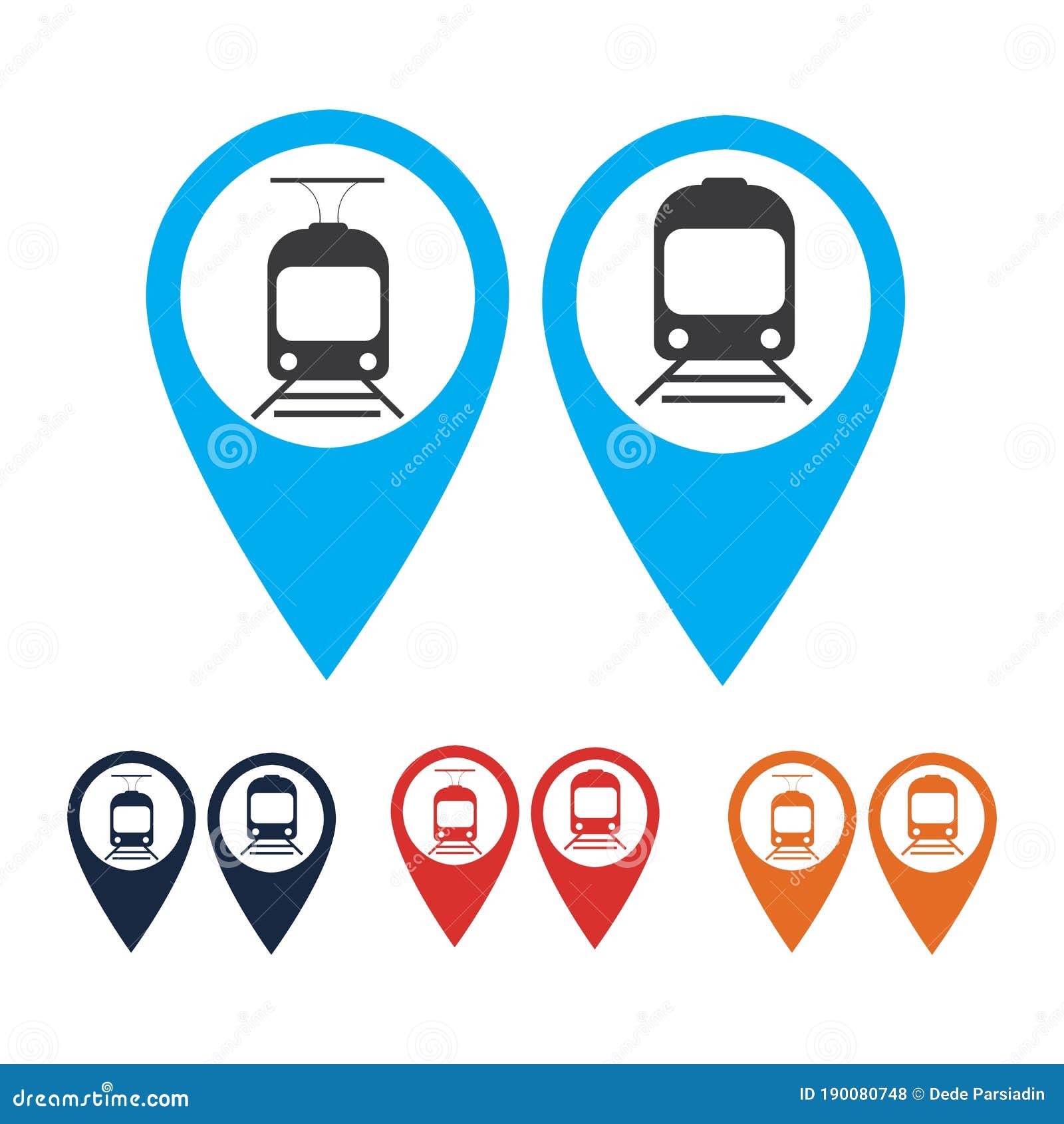 Transportation Button in Map Stock Vector - Illustration of vector ...