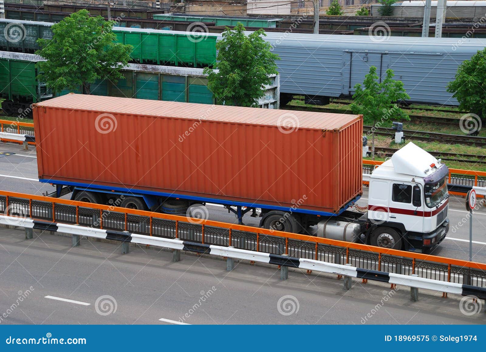 Transportation of Cargoes by Lorry Stock Image - Image of logistic ...