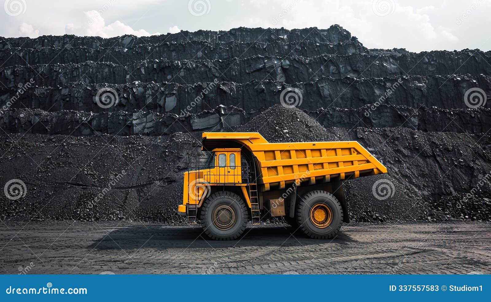 Transportation of Coal in a Huge Dump Truck. the Concept of Developing ...