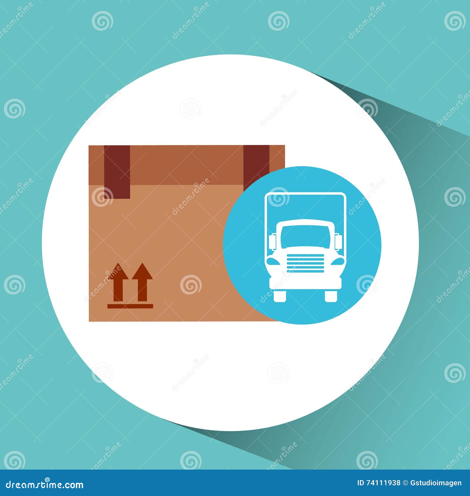 Transportation Delivery Package Stock Illustration - Illustration of ...