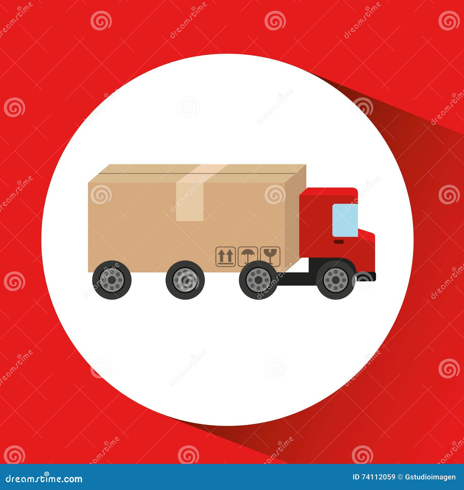 Transportation Delivery Package Stock Illustration - Illustration of ...