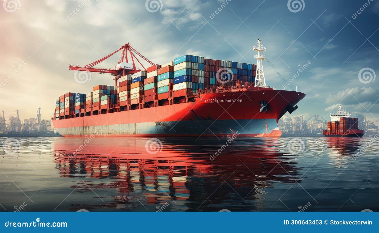 Transportation Delivery Ship Cargo Stock Illustration - Illustration of ...