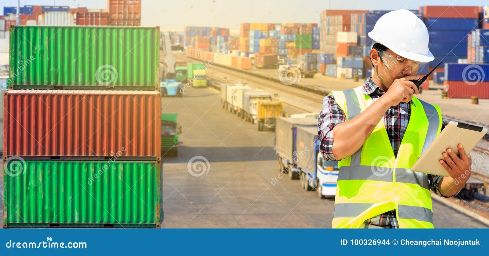 Transportation Engineer Container Stock Photo - Image of engineer ...