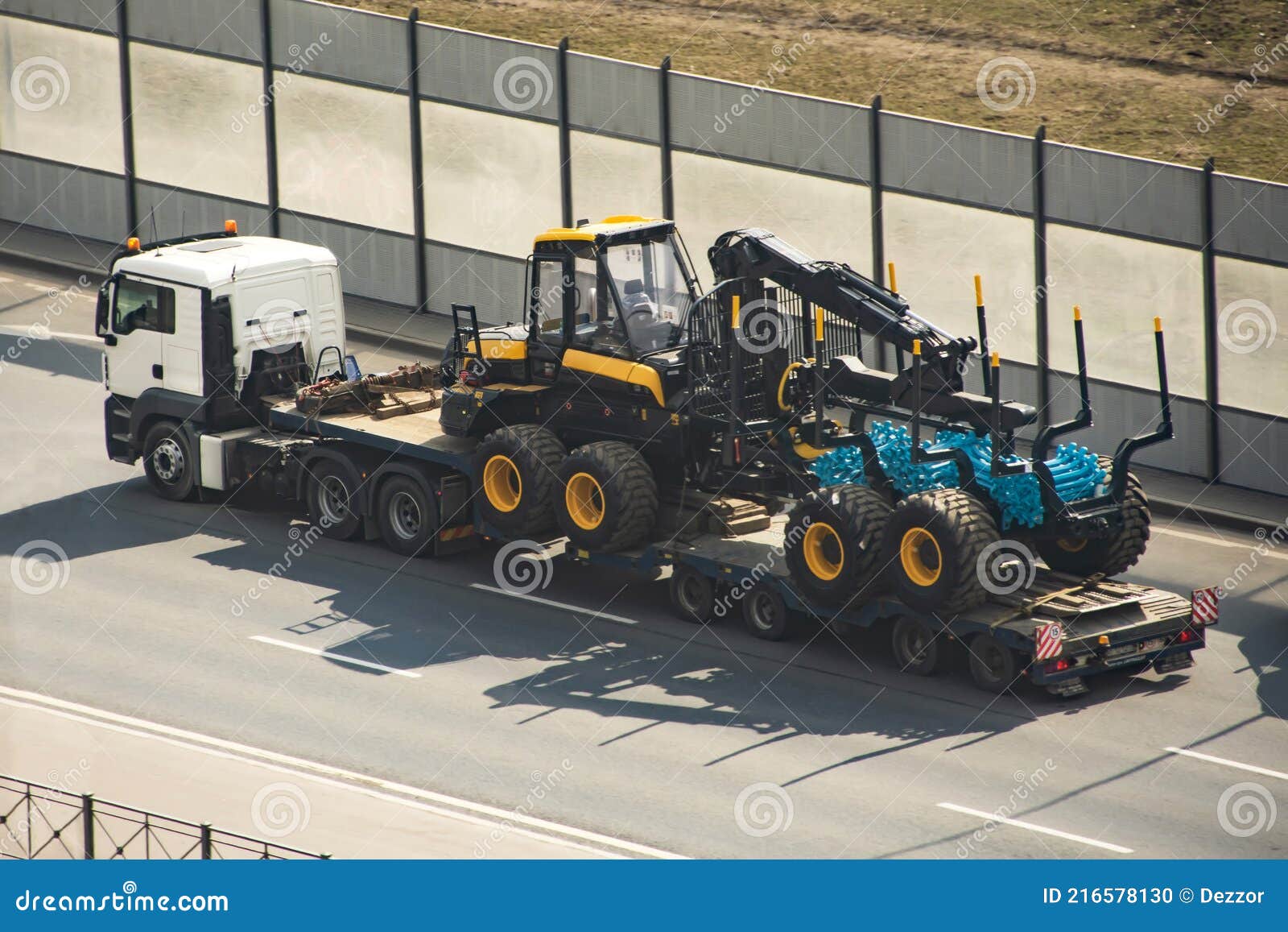Transportation of Equipment for Processing Forest of Tree Trunks ...