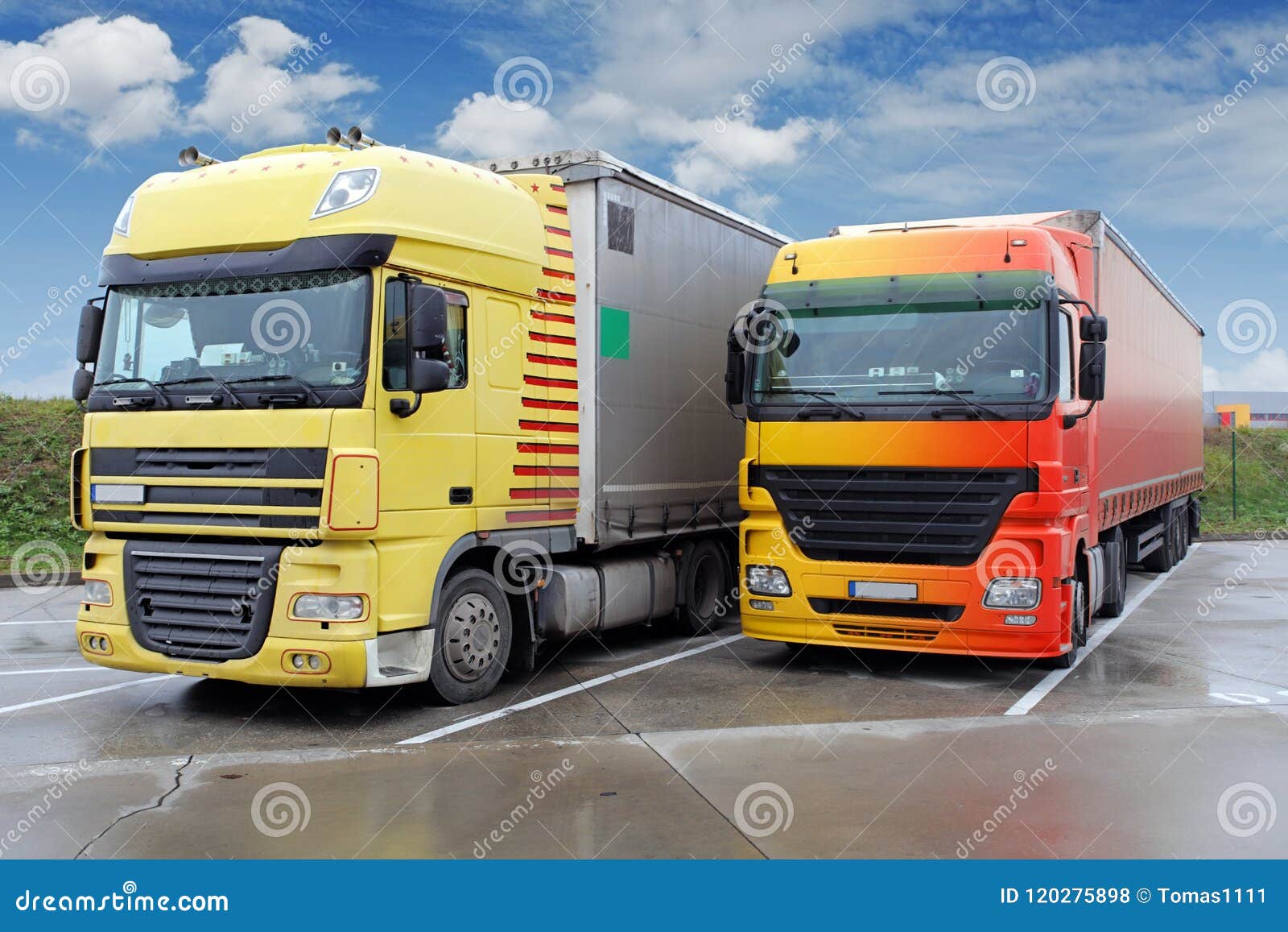 Freight Industry Warehouse Shipment Transport. Worker Courier Holding ...