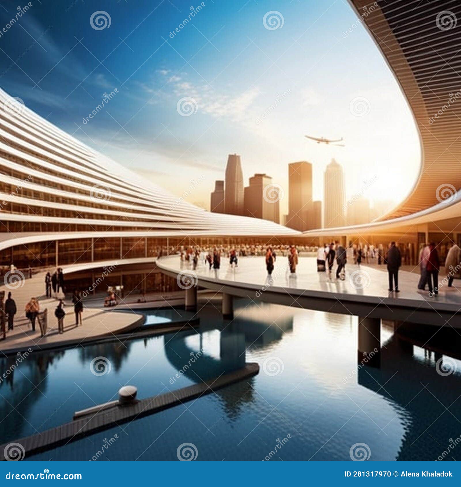 Innovative and Contemporary Transportation Hub with a Unigue Form, Ai ...