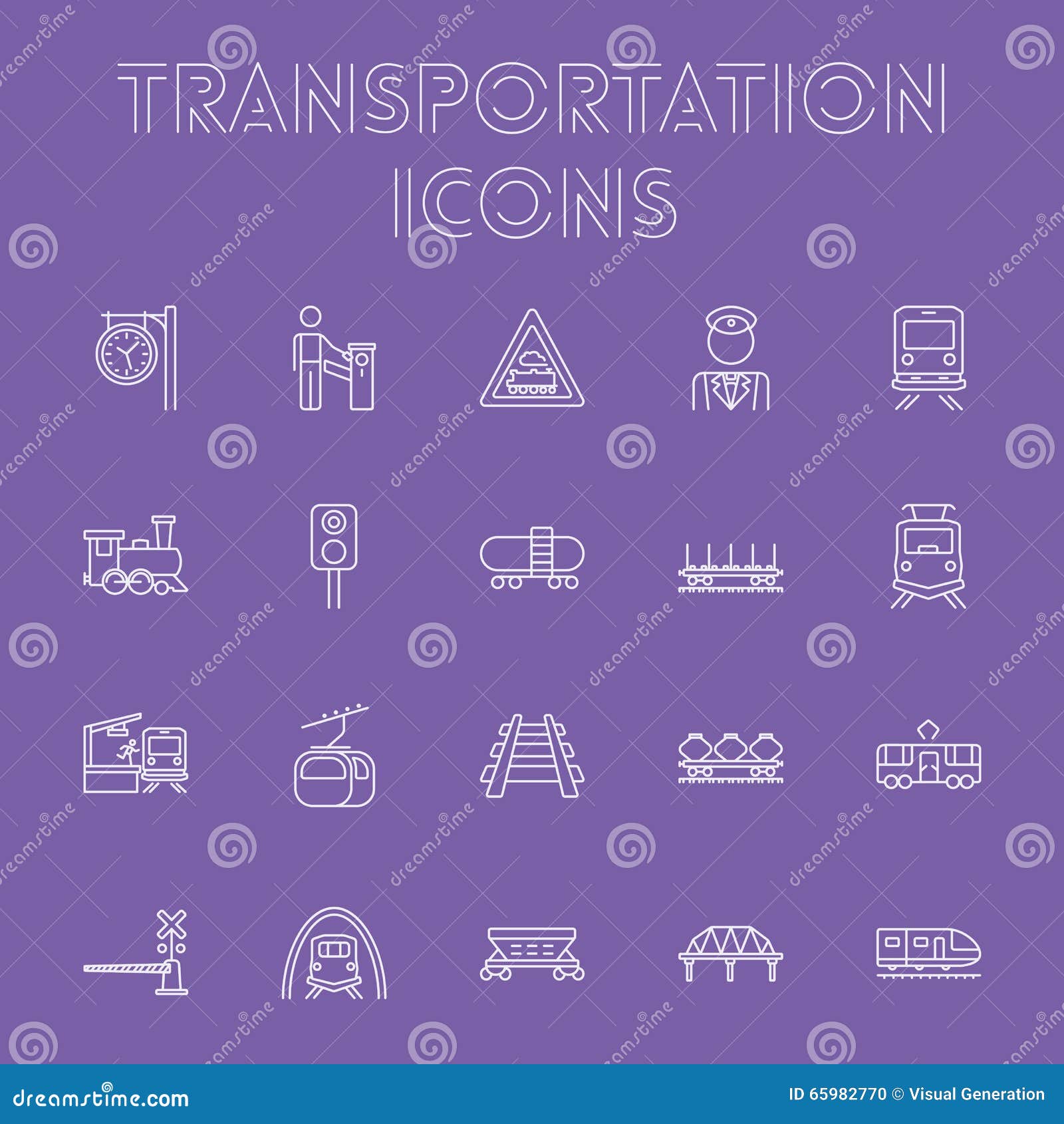 Transportation icon set. stock vector. Illustration of graphic - 65982770
