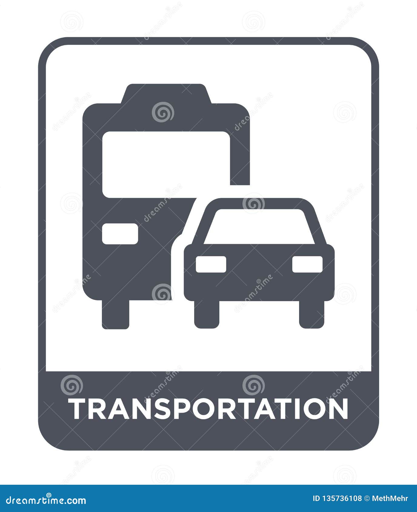 Transportation Icon in Trendy Design Style. Transportation Icon ...