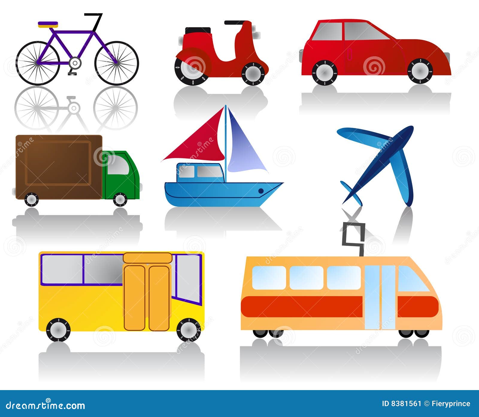 Transportation Simple Realistic Stock Illustrations – 1,093 ...