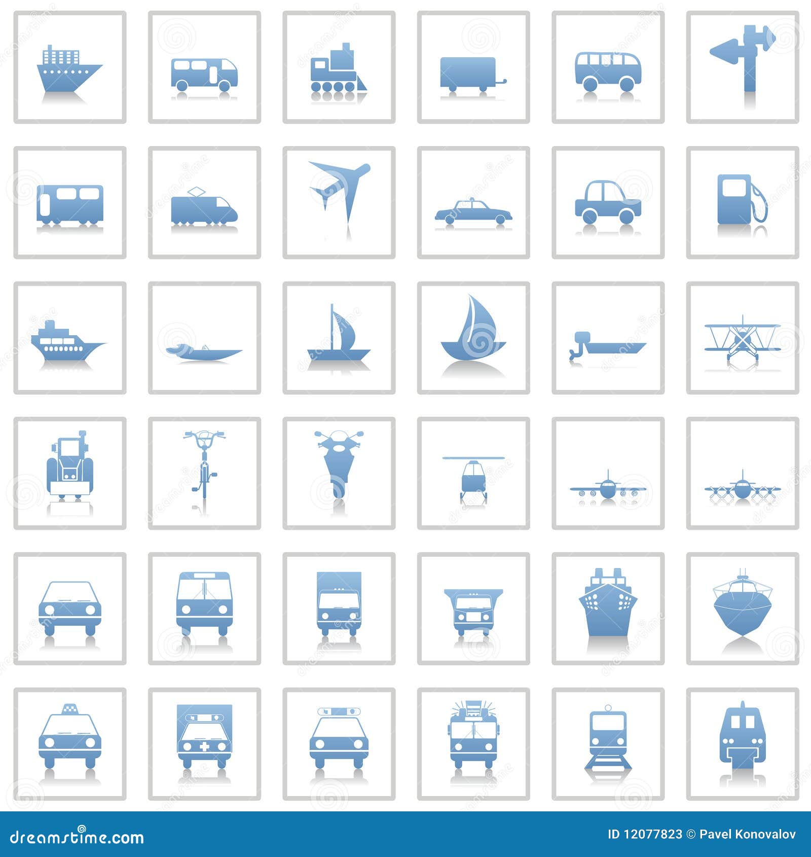 Transportation icons set stock vector. Illustration of liner - 12077823