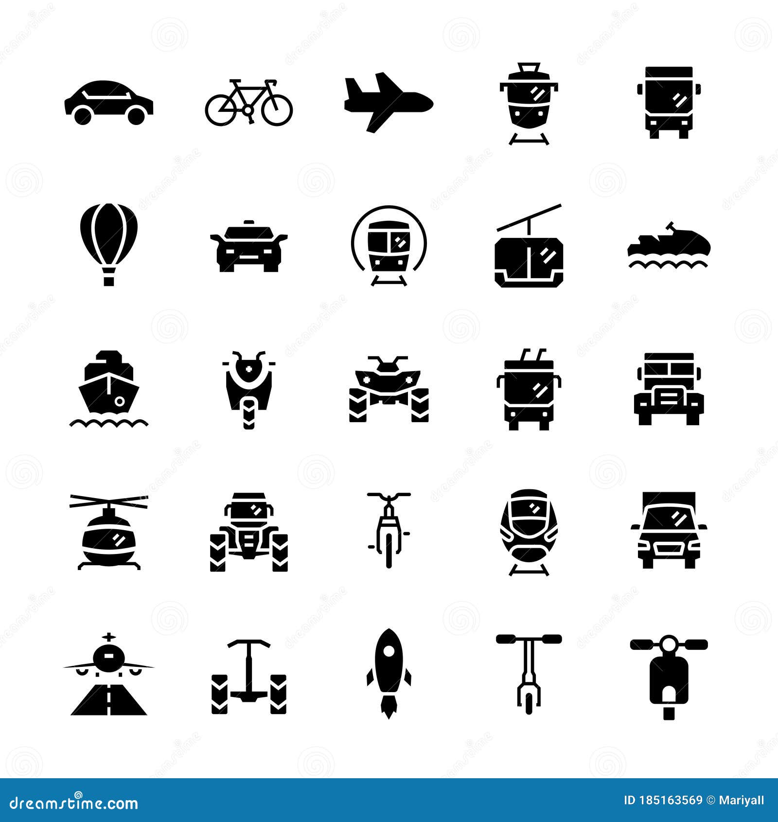 Set Of Vector Icons - Transportation Symbols. | CartoonDealer.com #29062876