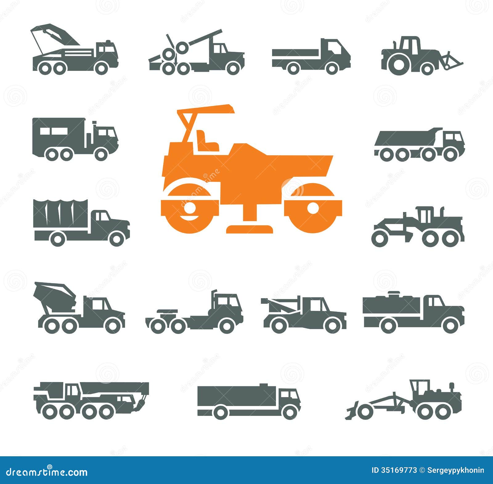 Transportation Icons. Vector Format Stock Vector - Illustration of ...