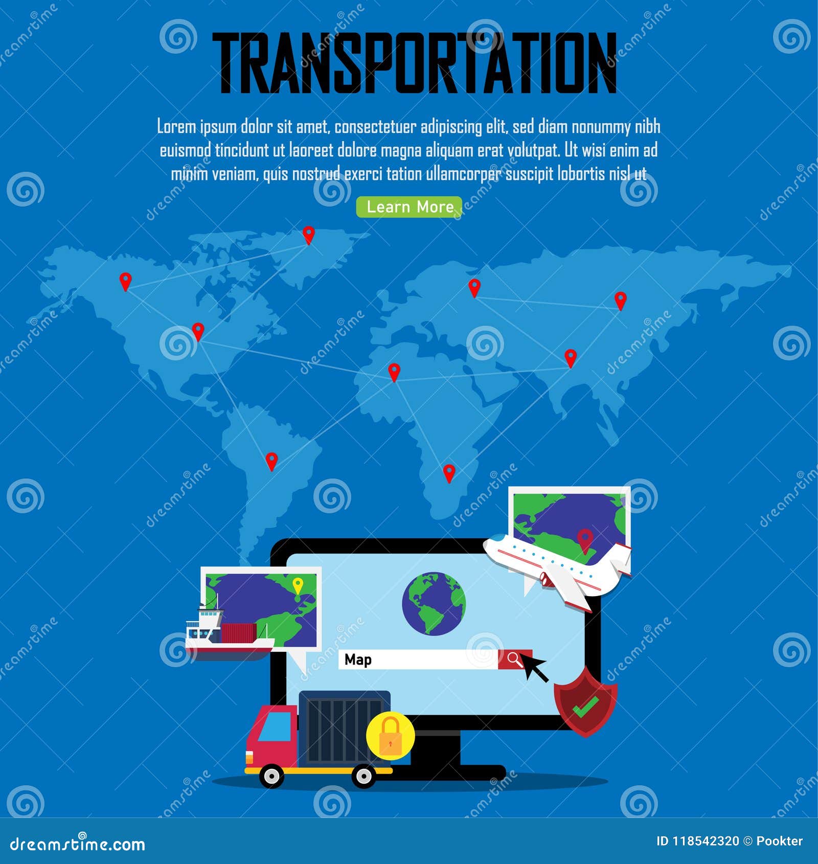 Transportation Icons in the World.Set of Delivery Related Vector Line ...