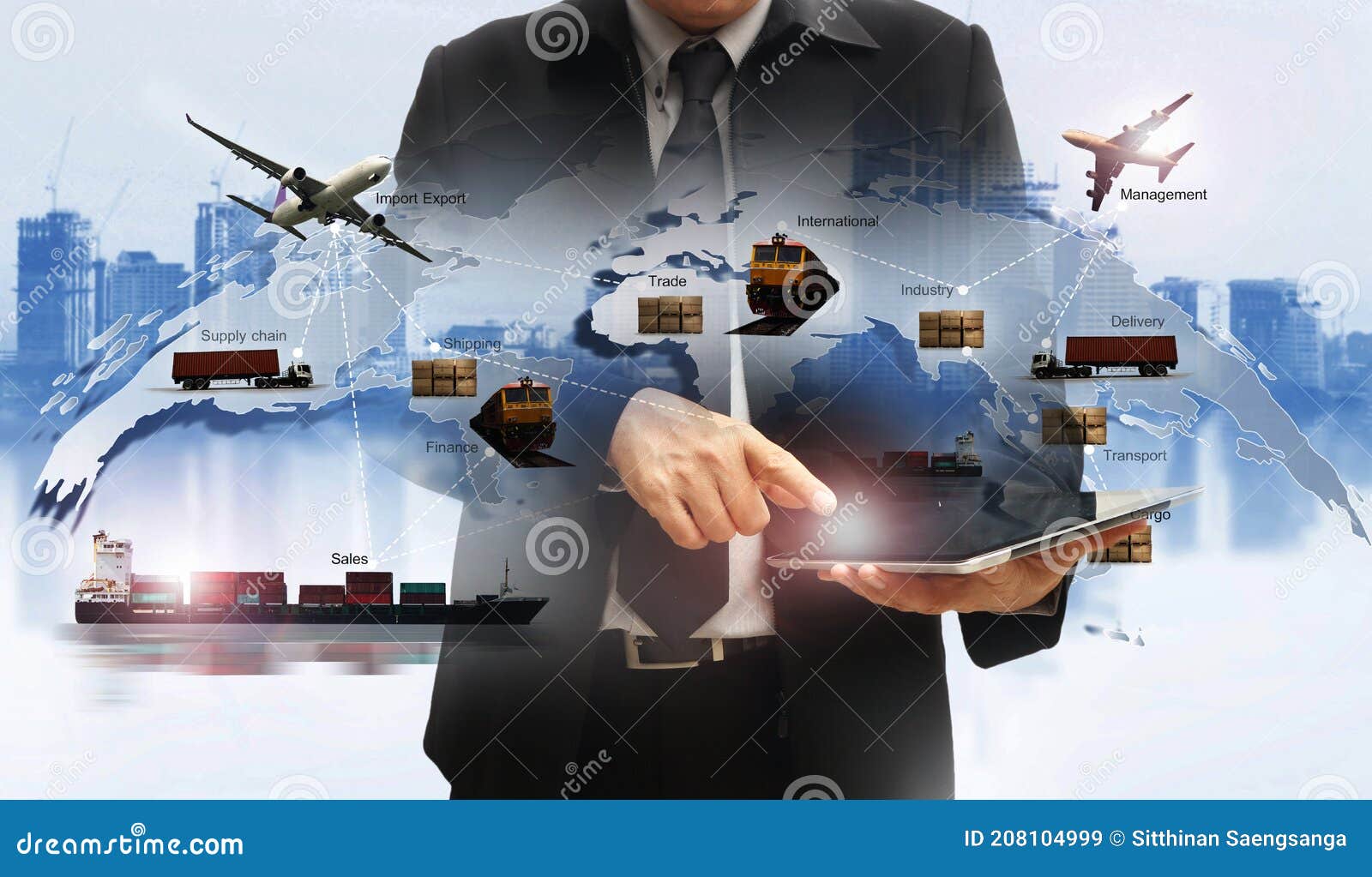 Transportation, Import-export and Logistics Concept, Stock Image ...