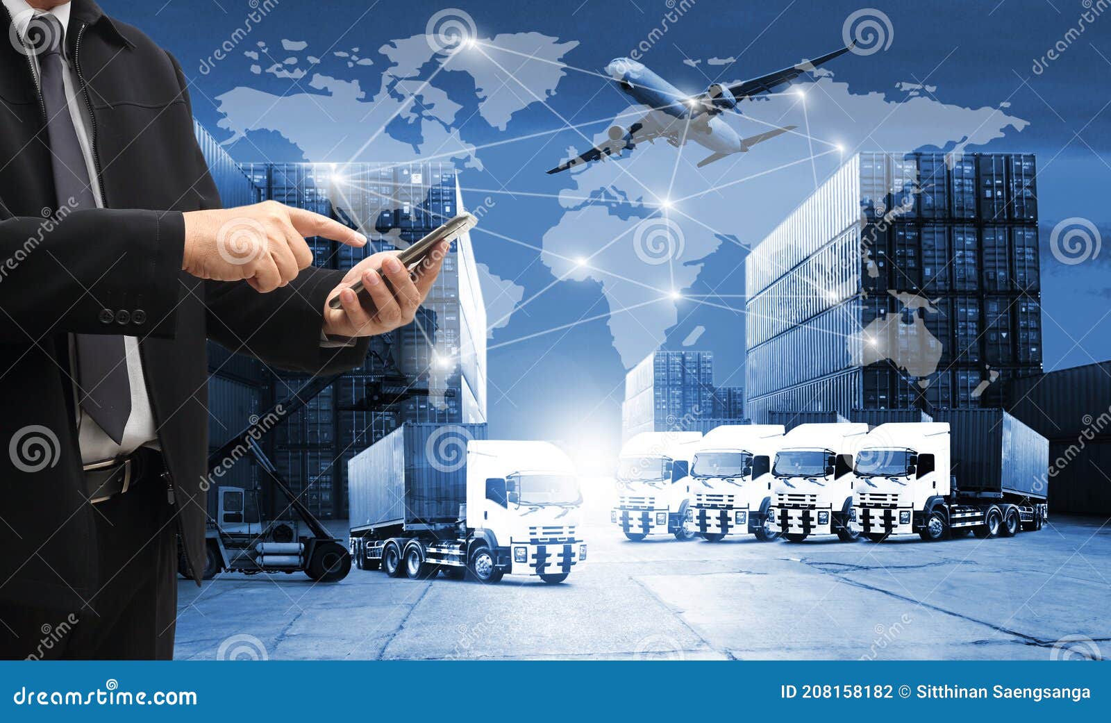 Transportation, Import-export and Logistics Concept, Stock Photo ...
