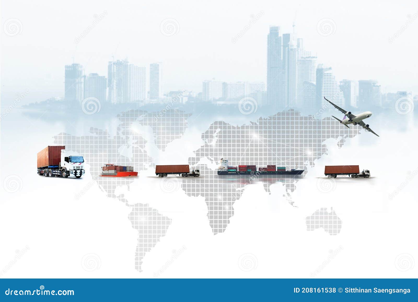 Transportation, Import-export and Logistics Concept, Stock Photo ...