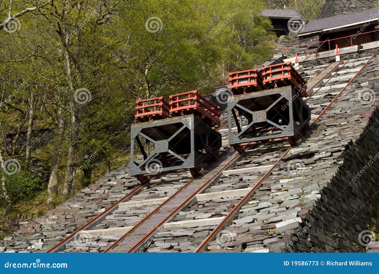 Transportation incline. stock image. Image of slate, vintage - 19586773