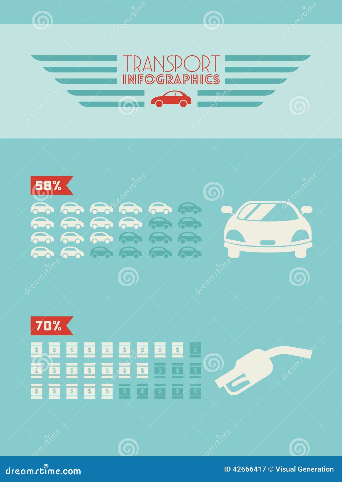 Transportation Infographic Element Stock Vector - Illustration of ...