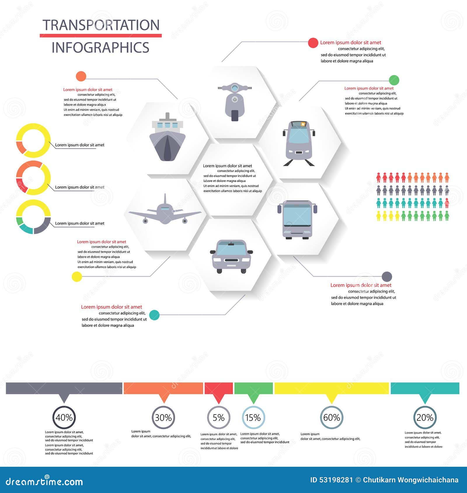 Transportation Infographics Stock Illustration - Illustration of ...
