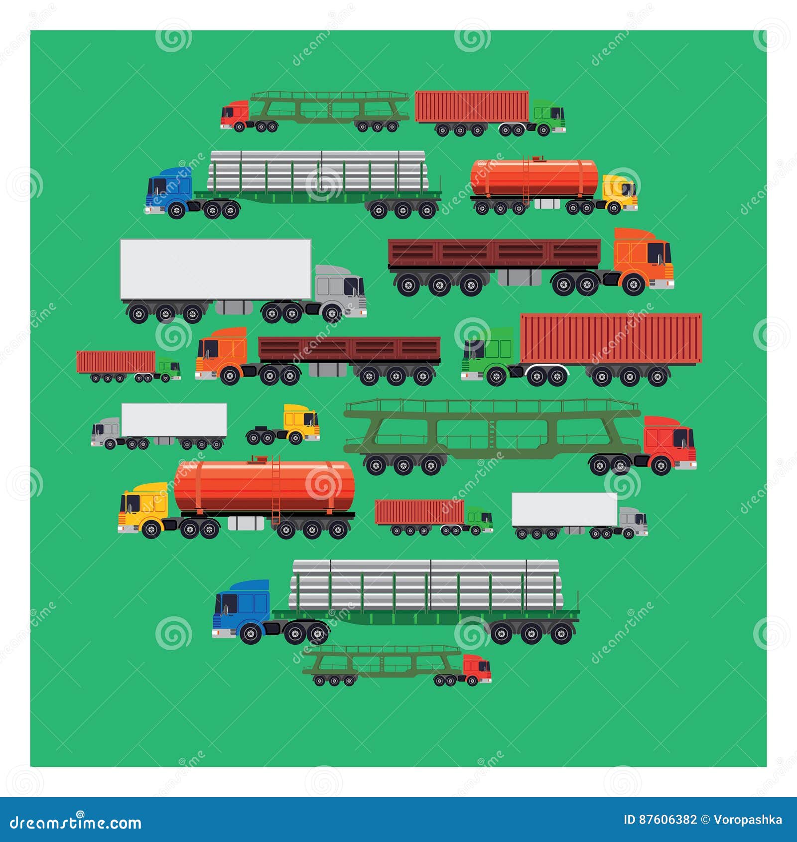 Transportation Layout Template Stock Vector - Illustration of axle ...