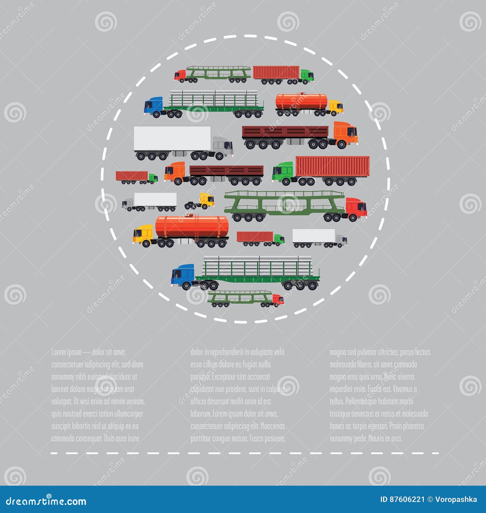 Transportation Layout Template Vector Illustration | CartoonDealer.com ...