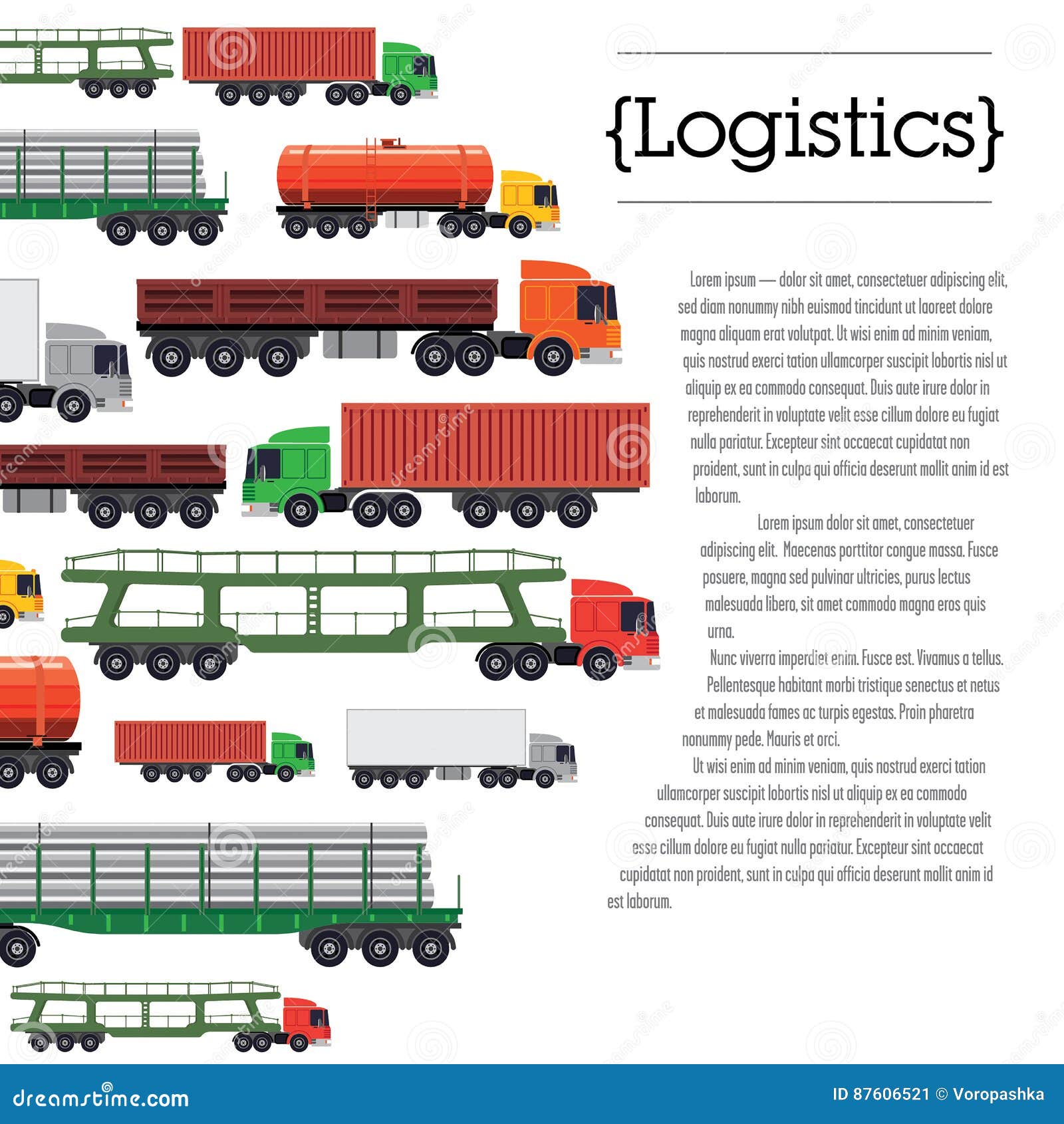 Transportation Layout Template Stock Vector - Illustration of design ...