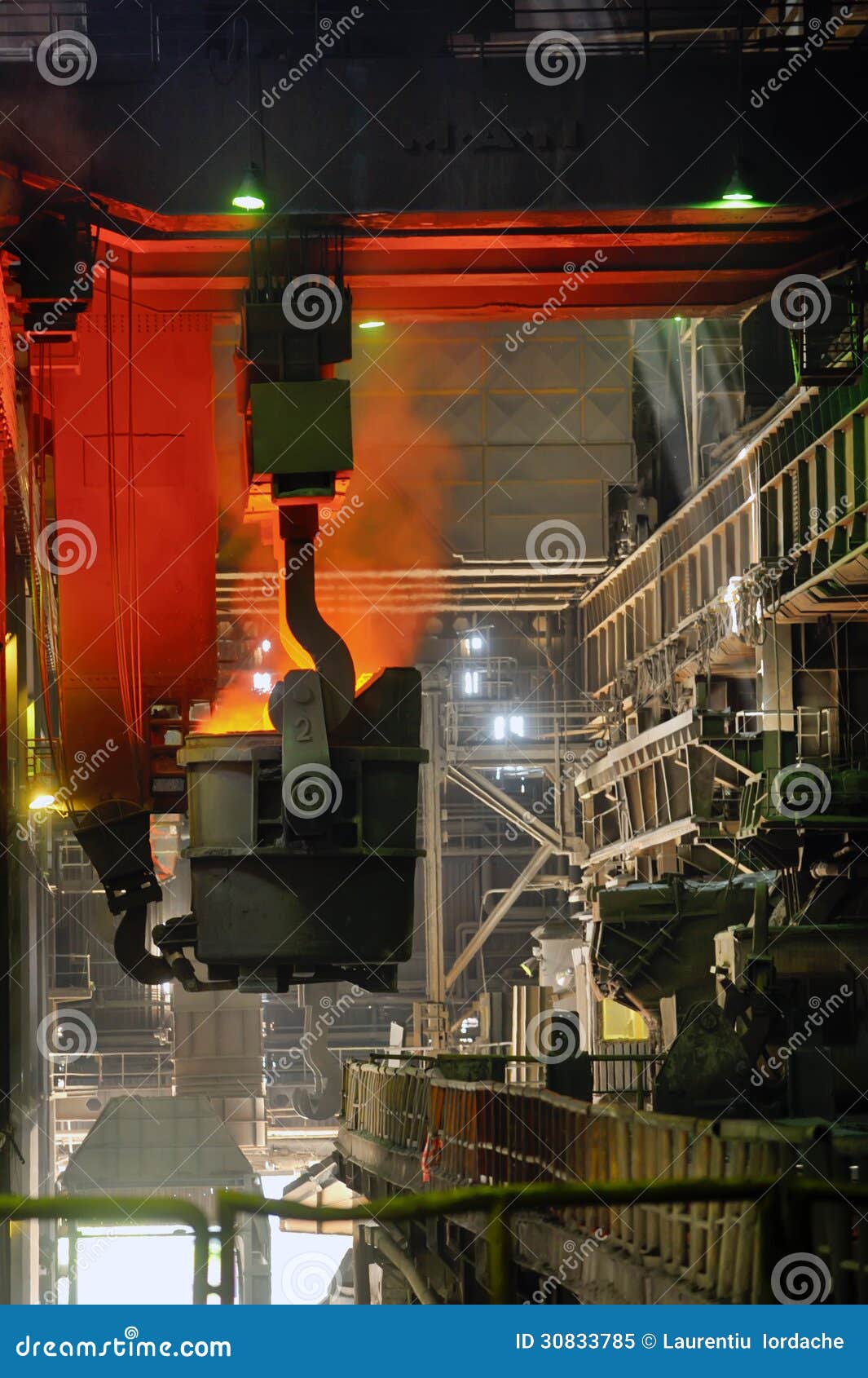 Transportation of Liquid Metal Stock Image - Image of liquid ...